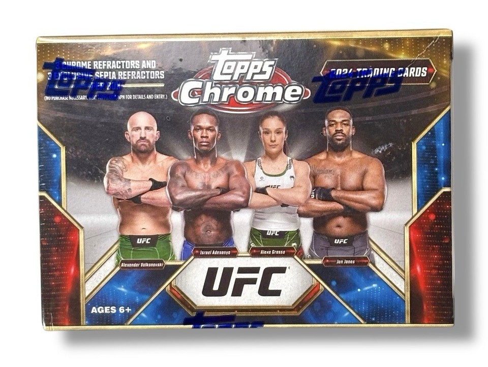 2024 Topps Chrome UFC Blaster Box Look for Pereira & O’Malley Rare ...