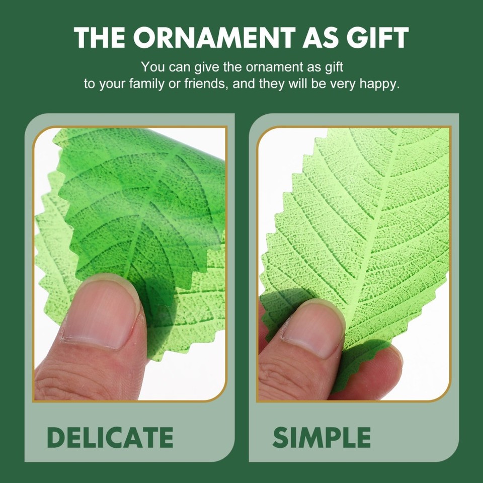 200 Pcs Sushi Decorative Leaves Artificial Resin Sashimi Grass Food Mat ...