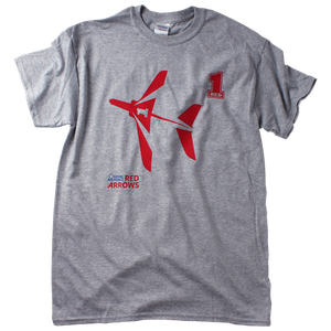 OFFICIAL RAF RED ARROWS RED ONE ADULT T SHIRT - SMALL 36" GRAY | eBay