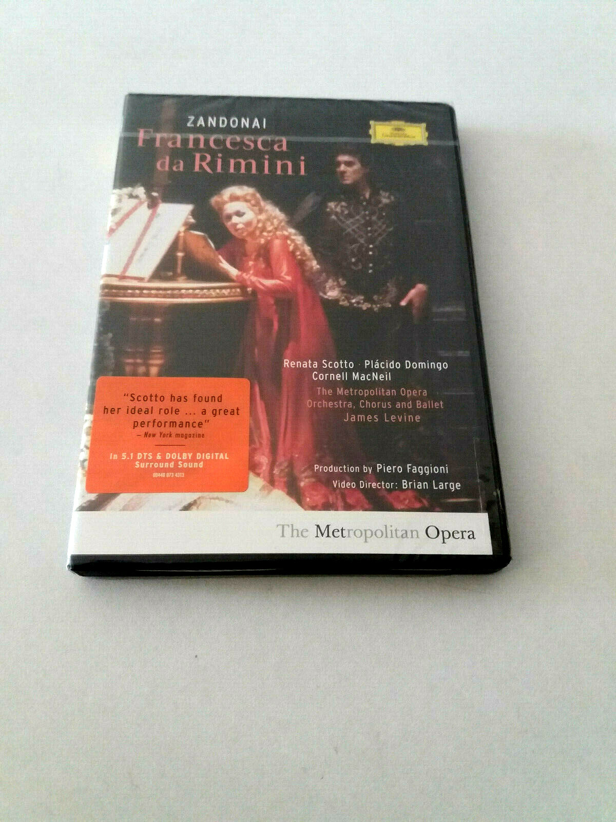 DVD "ZANDONAI FRANCESCA DA RIMINI" COMO NUEVO JAMES LEVINE RENATA ...