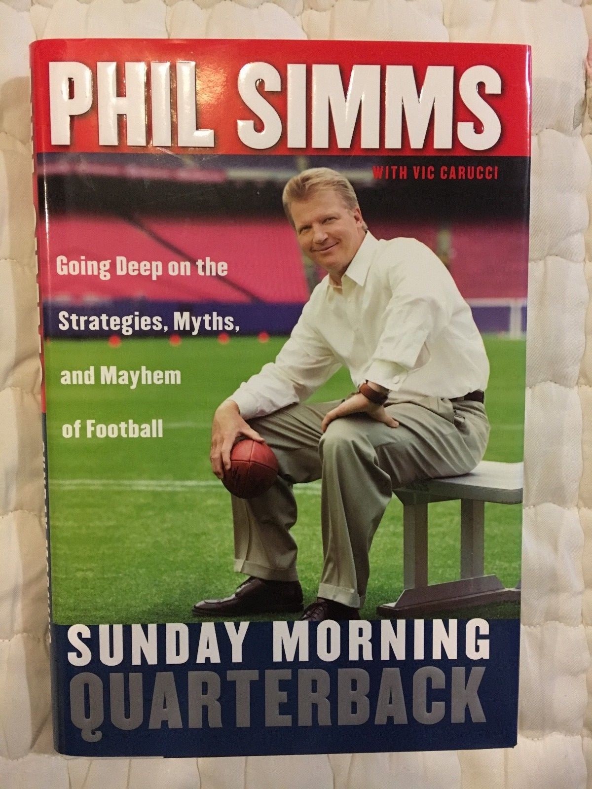 *SIGNED* Phil Simms Autographed Sunday Morning Quarterback Book | eBay