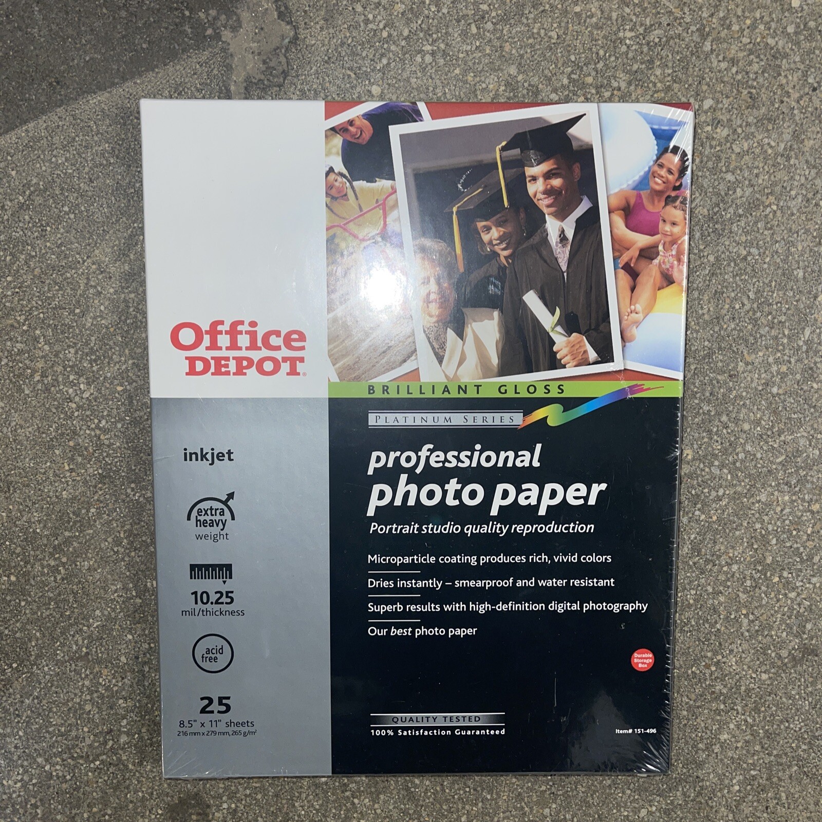 Photo Paper Office DEPOT Professional Grade Total 75 Sheets 3pk 8.5 X ...
