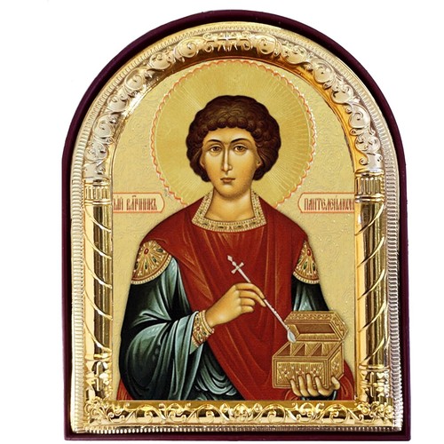 Russian Healer St Saint Panteleimon Icon THE GREAT MARTYR Pontelimon ...