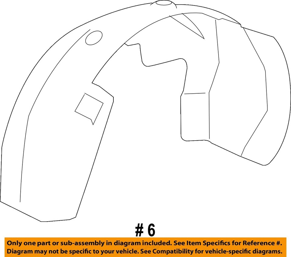 GM OEM 07-13 Sierra 1500 Fender Fender Components-Fender Liner 20953679 ...