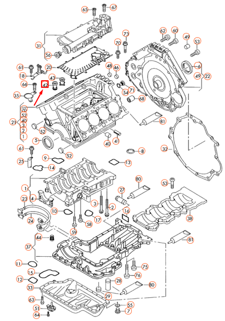 AUDI A4 B7 ENGINE OIL SPRAY VALVE JET 079115540A GENUINE for sale ...