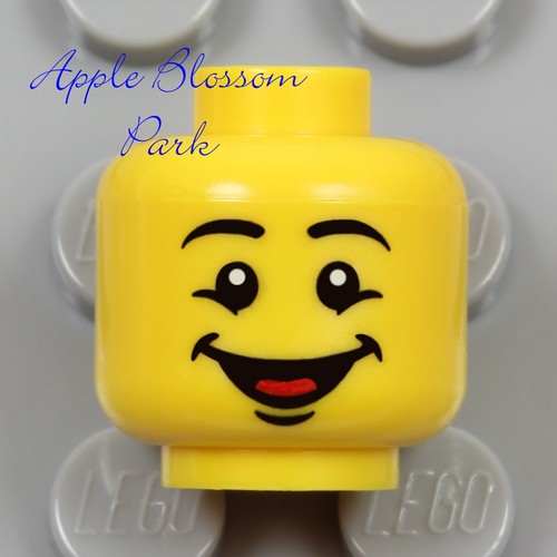 NEW Lego Boy Girl CHILD MINIFIG HEAD - Happy Xmas Kid Elf Minifigure ...