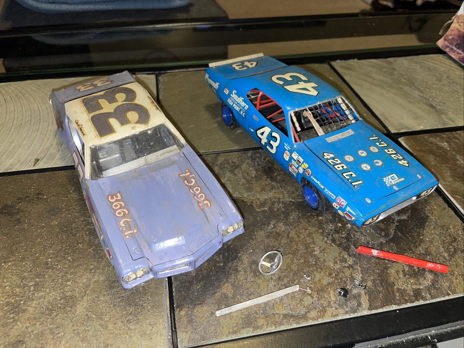 Rare MPC David Pearson Pontiac GTO & Plymouth Roadrunner Model Kits ...