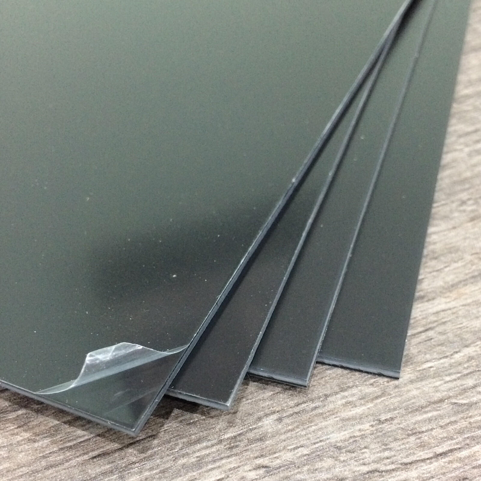 Plasticard - Styrene Sheets (HIPS) A4 Plastic Sheets Gloss Black 0.5mm ...
