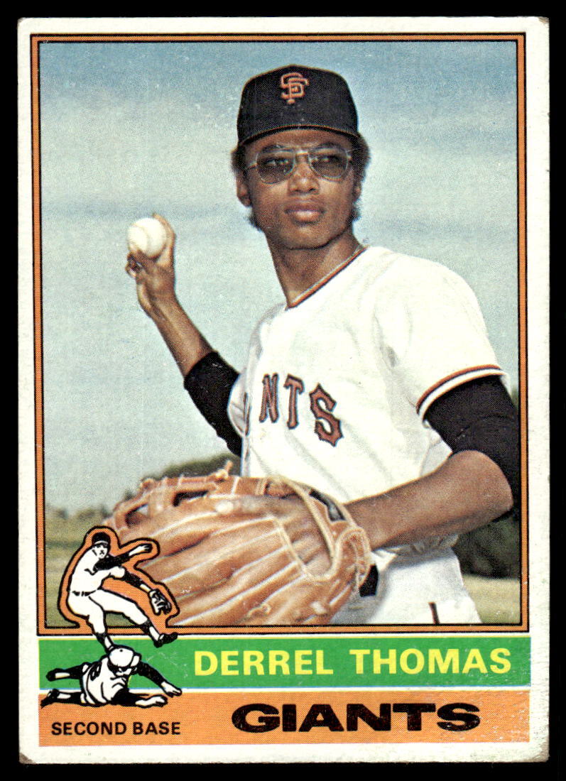 1976 Topps Derrel Thomas #493 San Francisco Giants Baseball Card | eBay