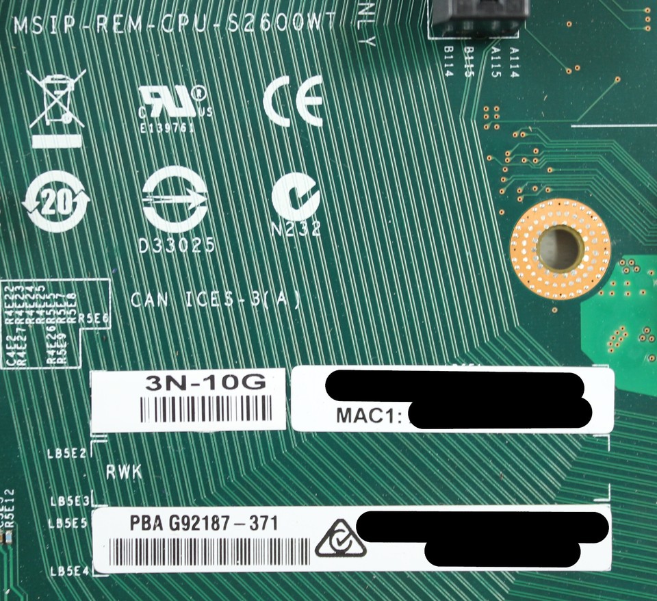 Intel S2600WT Server Motherboard Dual Socket LGA2011 v3/v4 24x DDR4 ...