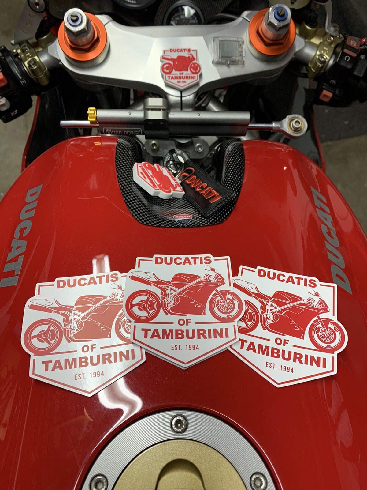 Ducati 916 748 996 998 Original 3 DUCATIS of Tamburini Decals Vinyl Sticker