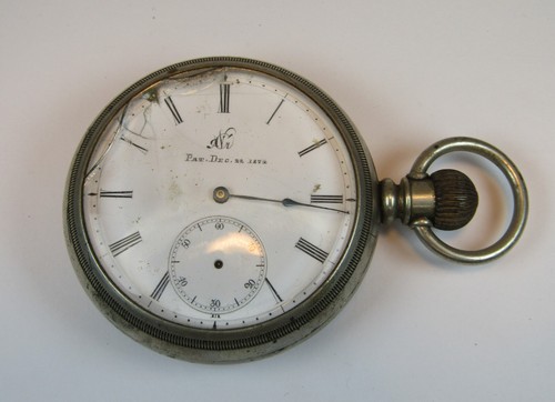 Antique 1874 Columbus Pocket Watch LOW SERIAL NUMBER 1702 - Parts or ...