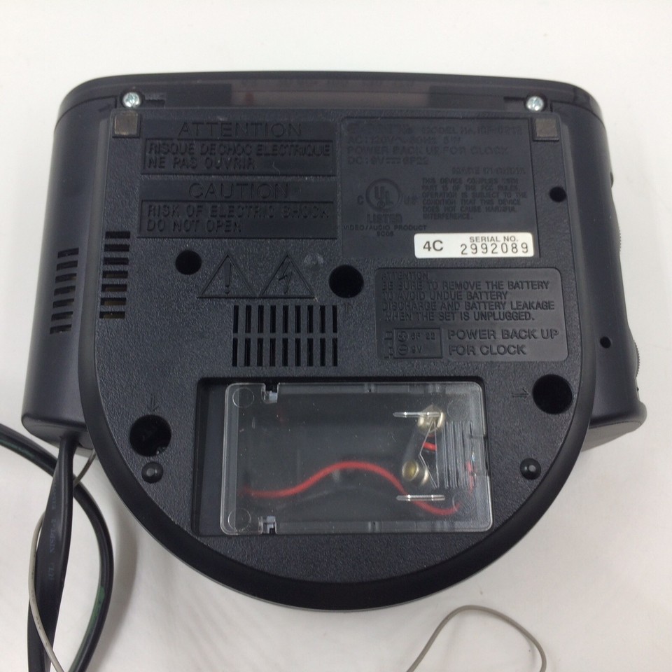 Sony Dream Machine clock radio ICF-C212 AM FM battery backup tested ...