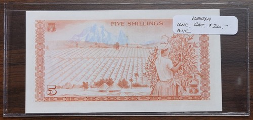 Kenya $5 Shilling Note - UNC - CAT $20 | eBay