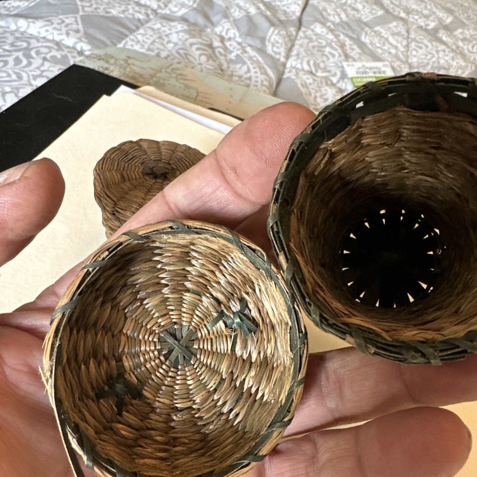 Baskets Early Antique Handmade Great Form Nice Patina No Damages | eBay