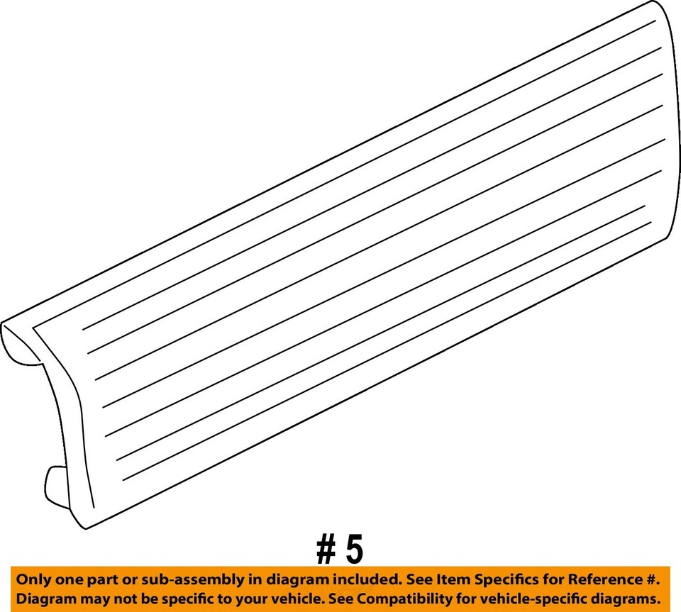 GM OEM 99-04 Grand Am Rear Door Exterior Trim-Body Side Mldg 12365264 ...