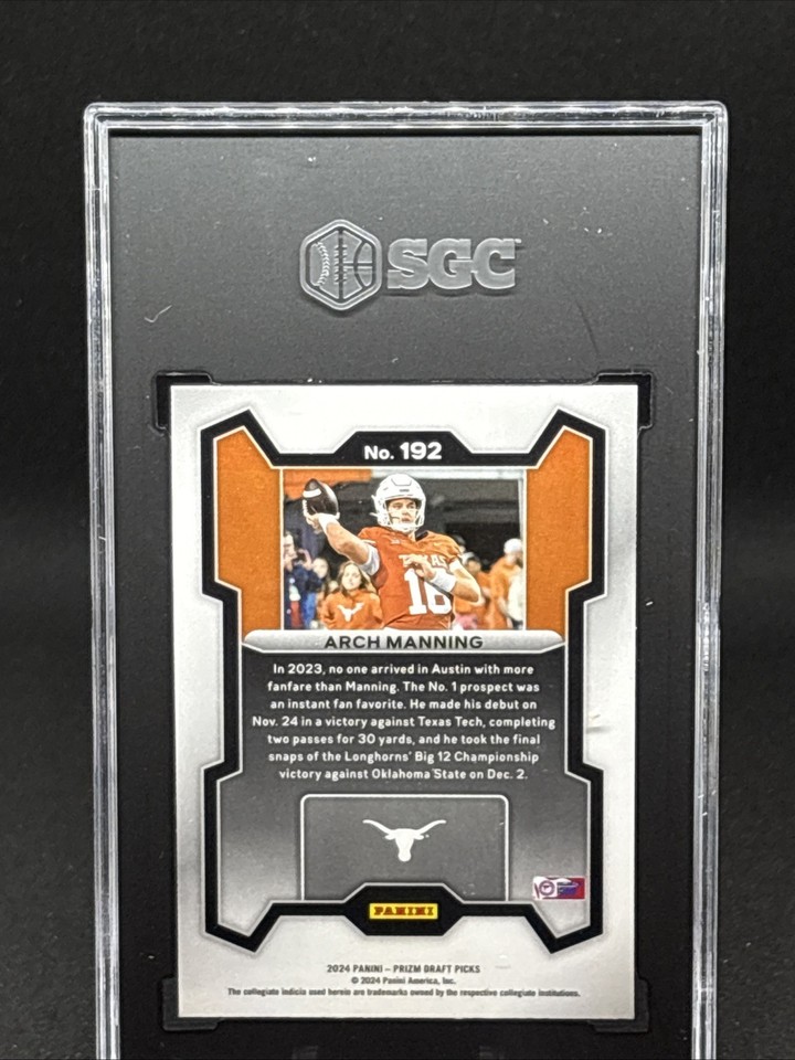 2024 Panini Prizm DP #192 Arch Manning Prospect SGC 9.5 MINT+ | eBay