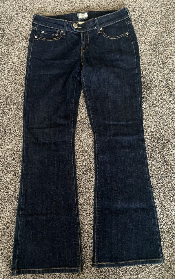 Levis Jeans 8 Slender Boot Cut 526 Dark Blue Stretch Denim 8M Medium | eBay