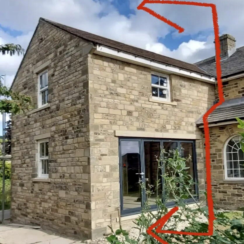 Yorkstone walling semi black face random coursed ready to build | eBay UK