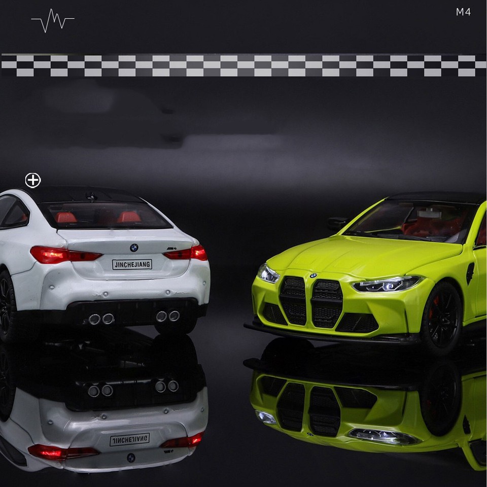 1/24 BMW M4 Toy Car Super Vehicle Miniture Model Car Diecast Alloy ...