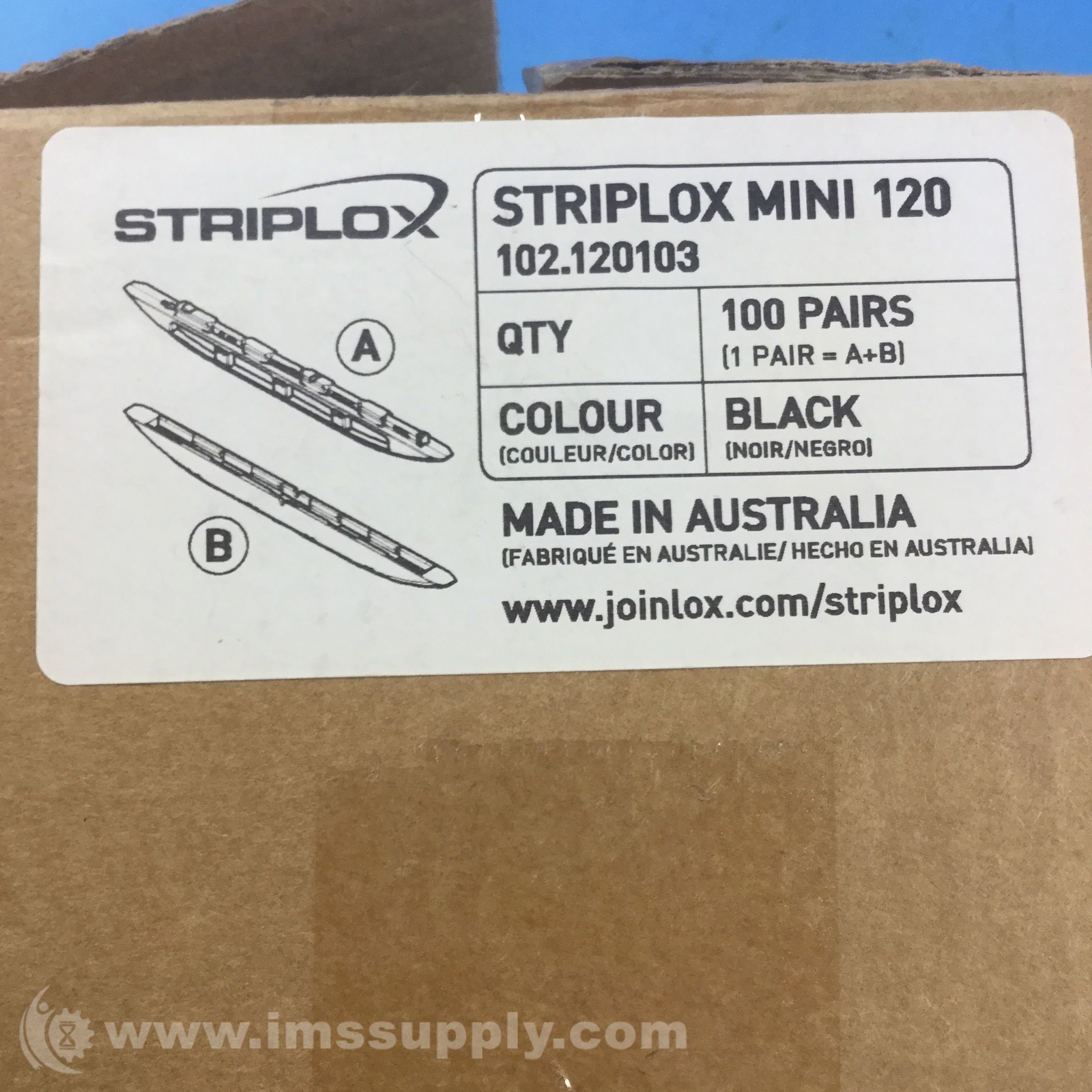 Joinlox Box of 100 Striplox Mini 120 Connectors 9100 | eBay