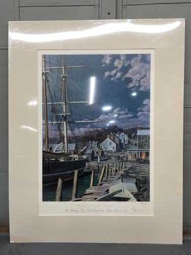 John Stobart Signed, Ltd. Ed., Westport Point: Whaling Brig "Kate Cory ...