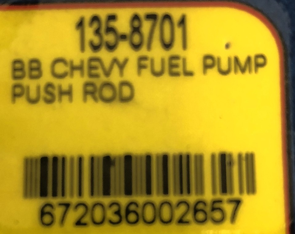ARP 135-8701 Fuel Pump Push Rod Kit 5.750" Chevy Big Block 366, 396 ...