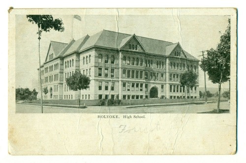 Postcard Holyoke High School, Massachusetts FCP. | eBay