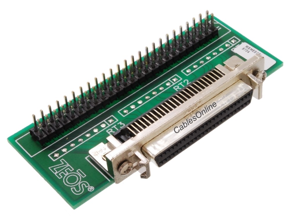 HPDB50 Female External Connector to IDC50 Male Internal Connector SCSI ...