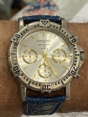 Men’s Watch “CONSTANT” Chronograph, Japan Move, 50WR, Working, K-Time ...