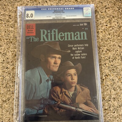 VINTAGE 1960 THE RIFLEMAN # 3 - CGC 8.0 - DELL PUBLISHING - TOTH ART ...