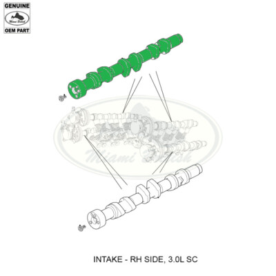LAND ROVER ENGINE CAMSHAFT INLET RH LR4 RR VELAR SPORT DISCOVERY RANGE ...