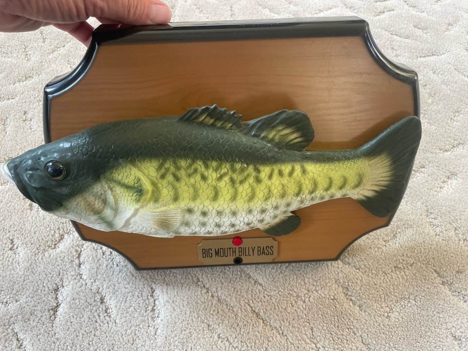 Big Mouth Billy Bass Animated Singing Fish 1999 Gemmy Motion Activated ...