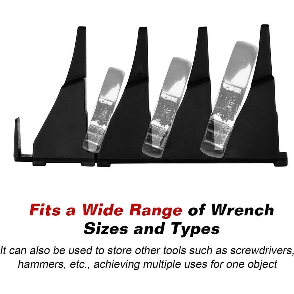 60X Magnetic Modular Wrench Organizer Compact Tool Storage Slots hold ...