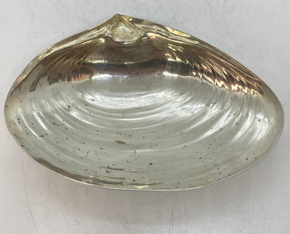 Wallace Sterling Silver Clam Shell 393 Trinket Candy Nut Bon Bon Dish ...
