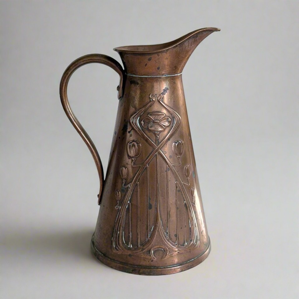 Antique Art Nouveau Copper Jug by Joseph Sankey & Sons, c1900 | eBay