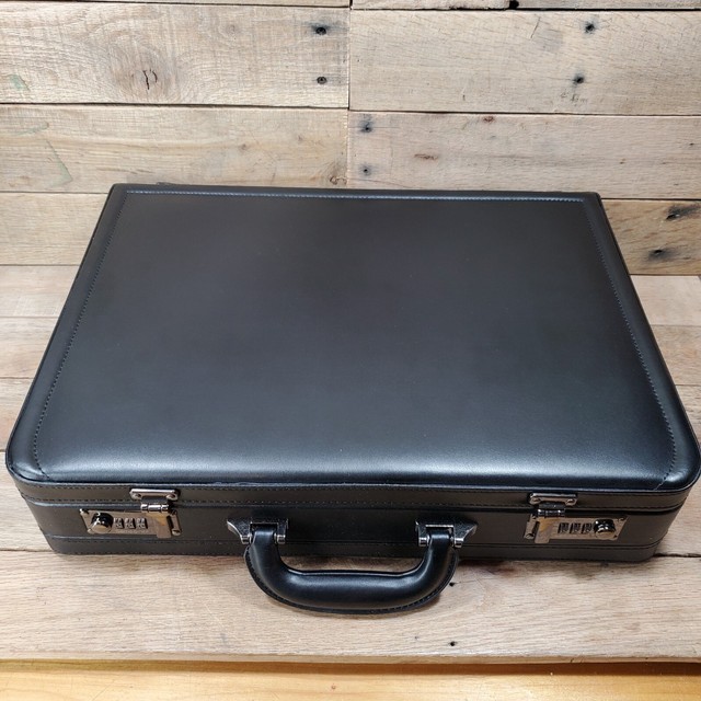 Samsonite SML431151041 Bonded Leather Attache Briefcase - Black for ...