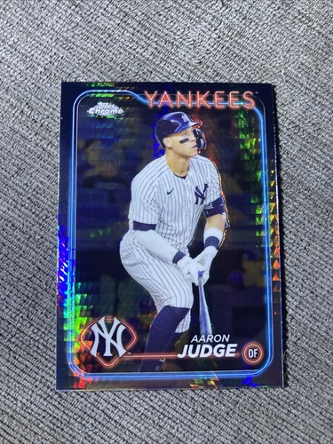 2024 Topps Chrome Aaron Judge Base Prism Refractor Yankees MVP Buyback ...