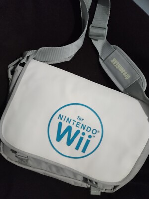 Official Nintendo Wii Travel Storage Carry Case Messenger Shoulder Bag ...