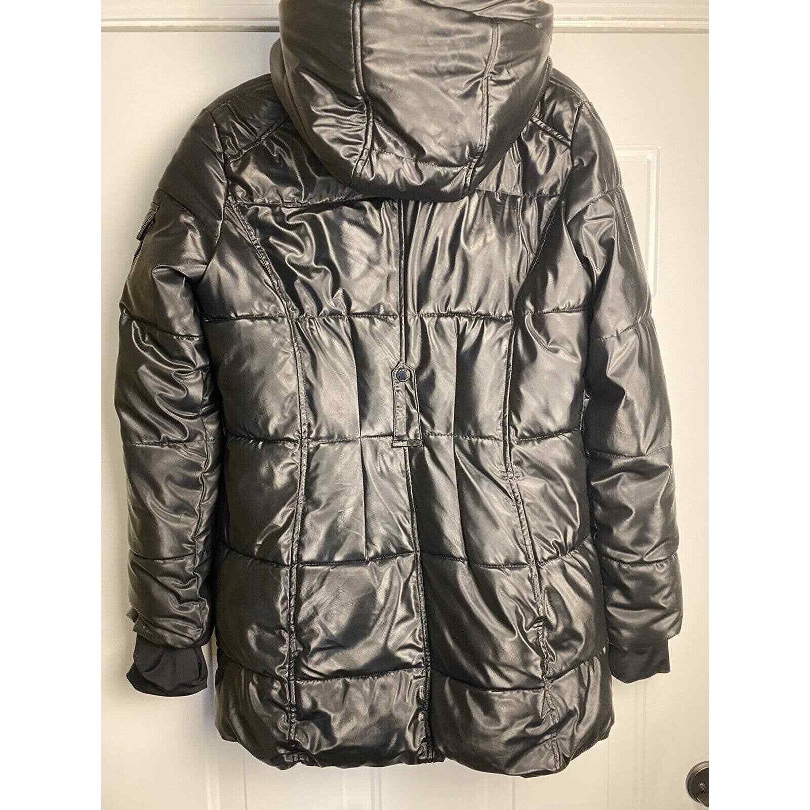 Noize Womens Removable Hood Puffer Coat Long Sleeves … - Gem