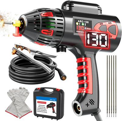 110V Handheld ARC Welding Machine Portable Welder Tool Kit MMA Welder ...