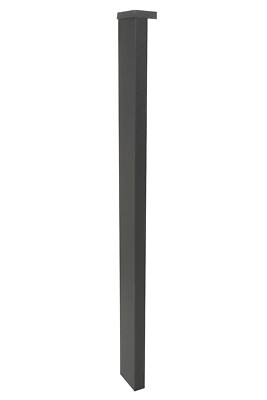 Concrete Fence Post One-sided Cover Black Free Delivery up to 7 ft H ...