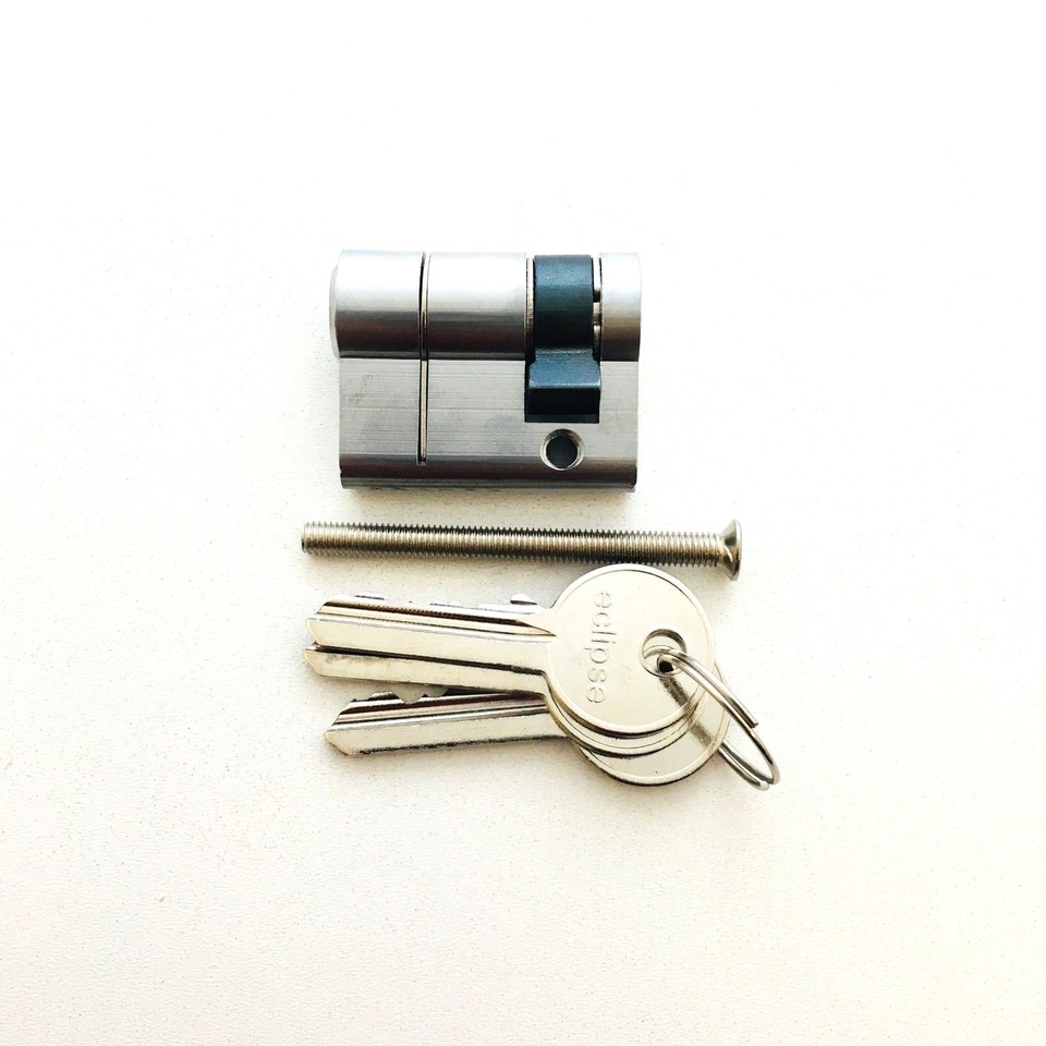 Eclipse Satin EURO Profile Cylinder inc 3 Keys Upvc Aluminium Door Lock ...