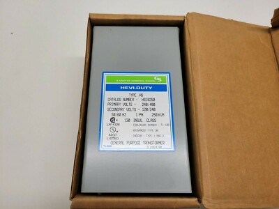 NEW OLD STOCK! HEVI-DUTY .250 KVA 240/480V TRANSFORMER HS1B250 | eBay