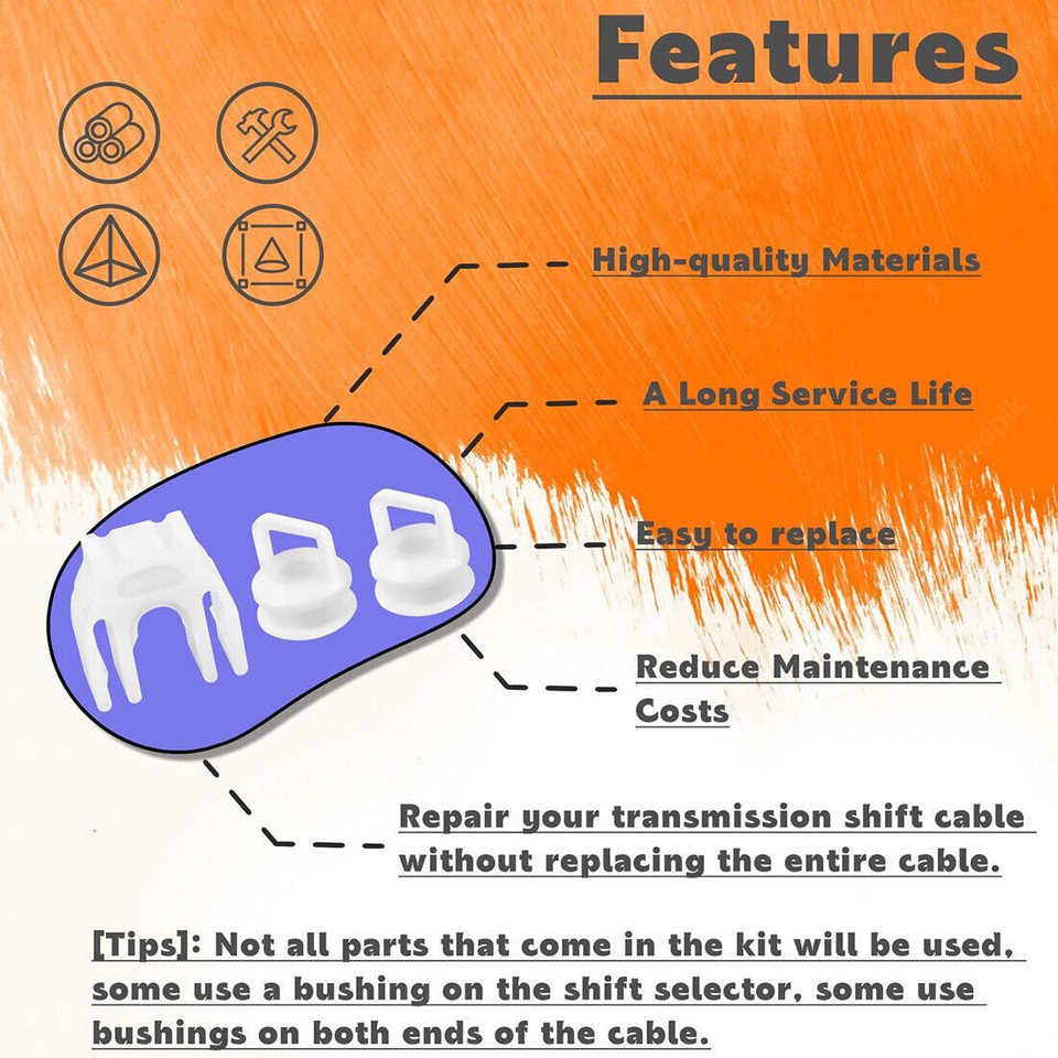 14104 Dorman Kit Shift Cable Bushing for Chevy Suburban Ram Truck ...