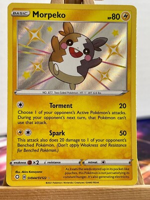 Morpeko Shiny SV044/SV122 Glänzendes Schicksal Englisch Exc Pokemon | eBay