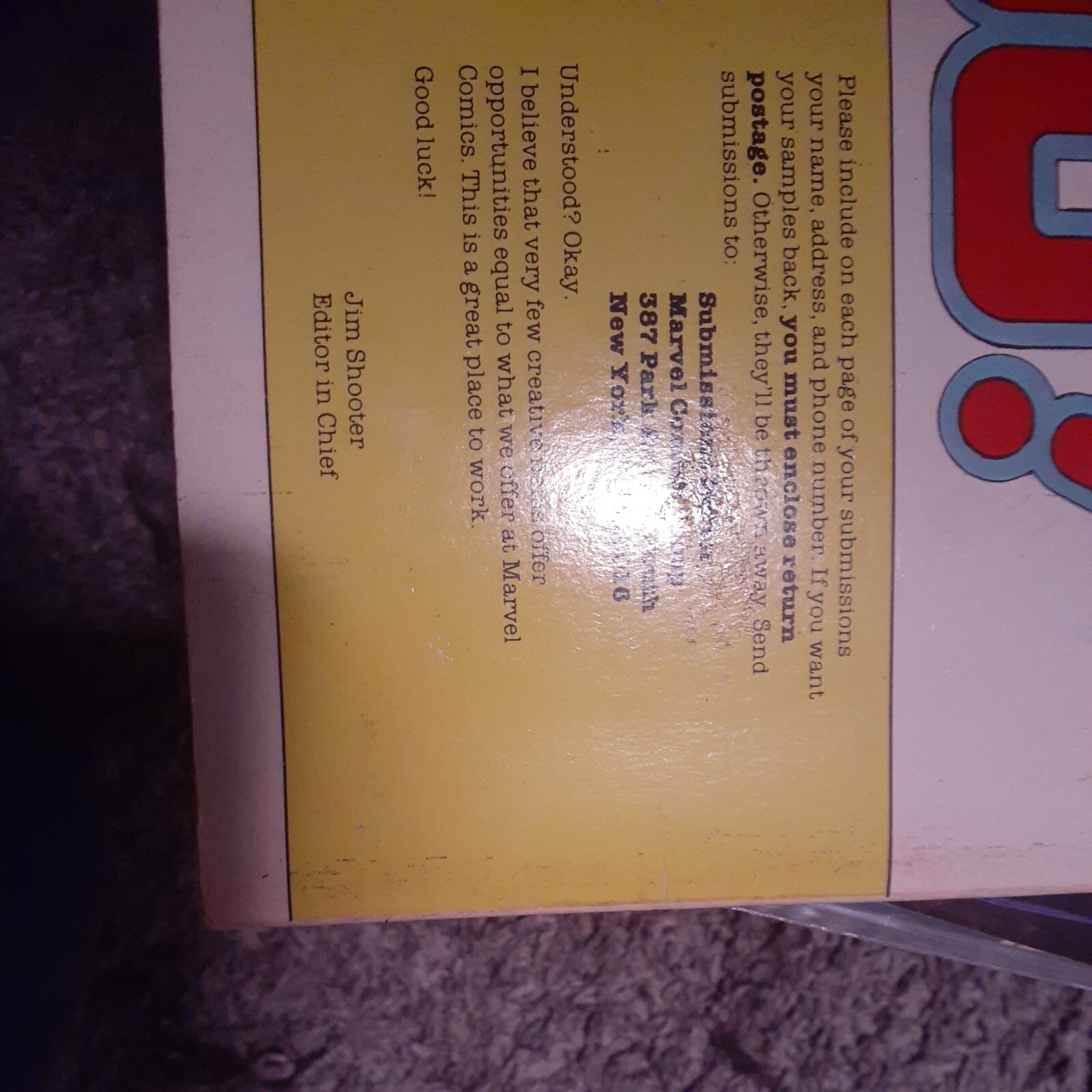 The Official Marvel Comics Try-Out Book, Jim Shooter, Paperback Error ...