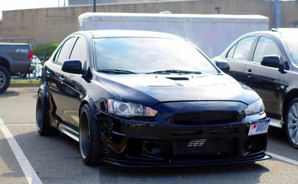 Mitsubishi Lancer EVO Fender flares JDM Wide Body Kit Wheel Arch 2.0 ...