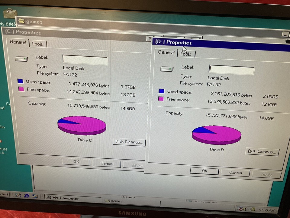 VINTAGE Dell Desktop PC Pentium 4 Windows 98se XP Dual Boot Retro ...