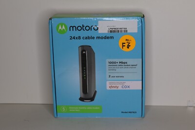 Motorola 24x8 Cable Modem Model MB7621 DOCSIS 3.0 1000+Mbps WiFi Router ...